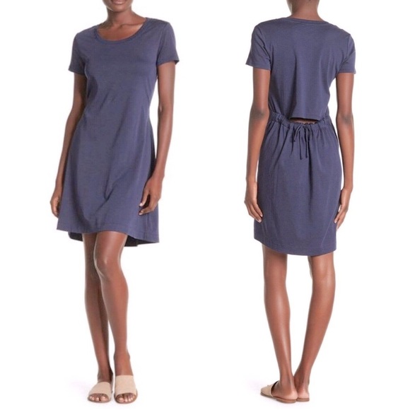 Theory | Dresses | Theory Liliana Classic Cut Out Back Tee Dress Pima ...